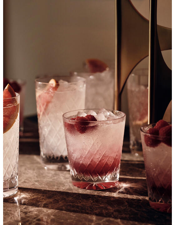 Barwell Cut Crystal Rocks Glass, Set of Four - Soho Home