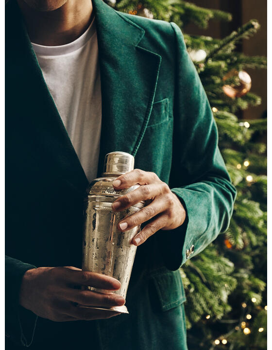 Rochester Engraved Silver Cocktail Shaker - Soho Home