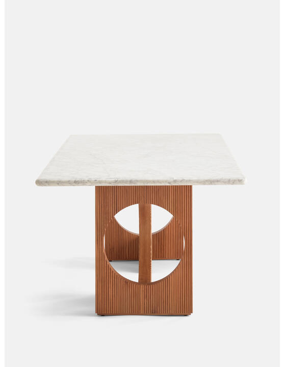 Elliot Dining Table, Carrara Marble - Soho Home