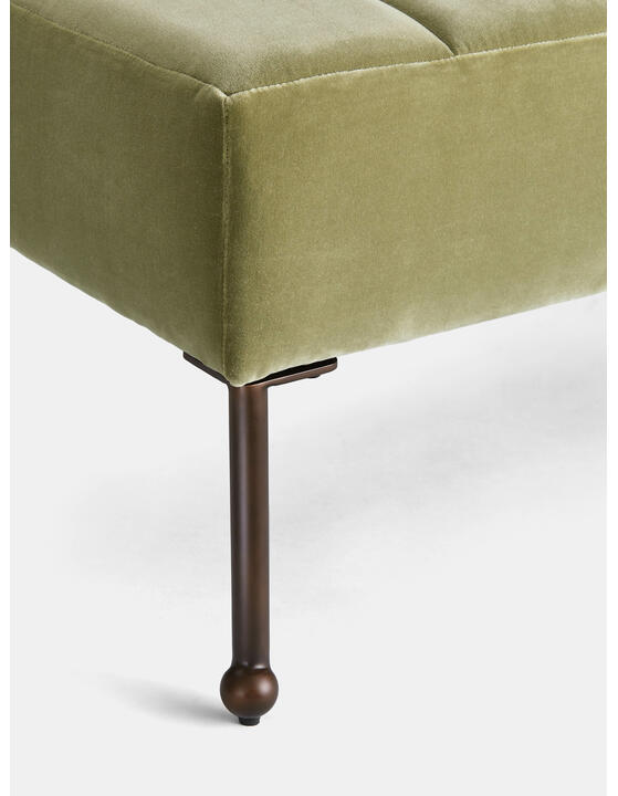 Poppy Bench, Velvet, Lichen, US - Soho Home