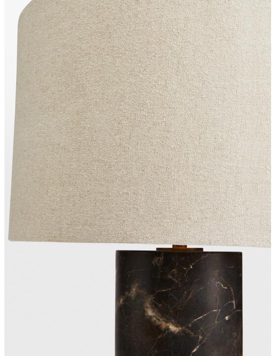 Remi Stone Table Lamp, Brown, US - Soho Home
