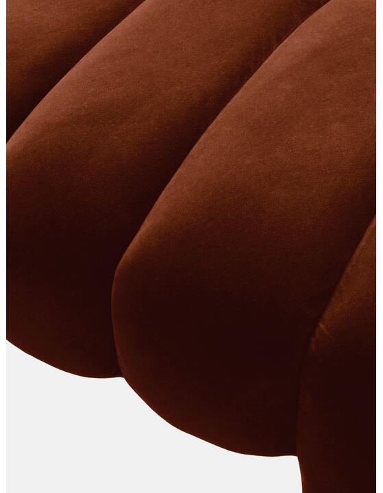 Willis Bench, Velvet, Rust, US - Soho Home