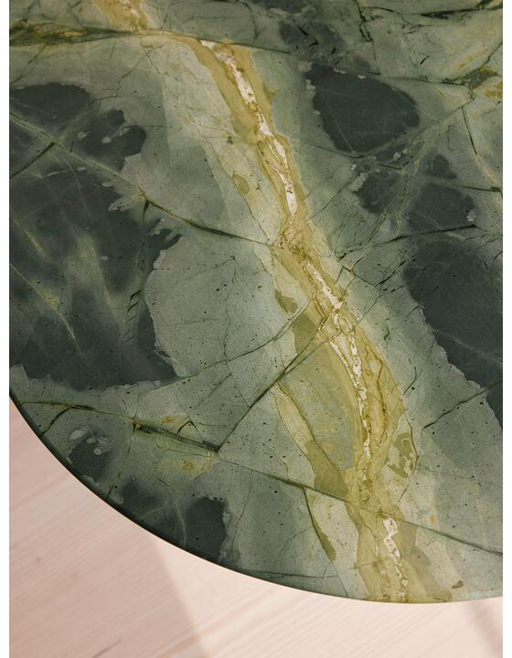 Murcell Oval Dining Table, Brazilian Green Marble - Soho Home