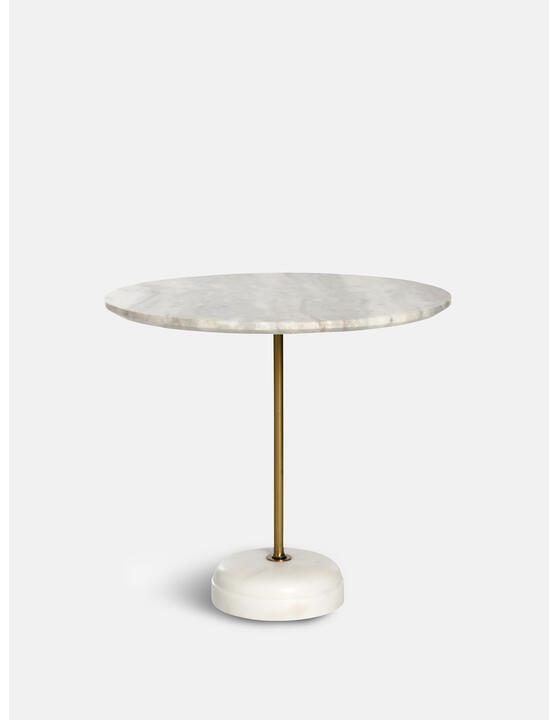 Fleet Side Table, Large/Low, Brown Marble - Soho Home