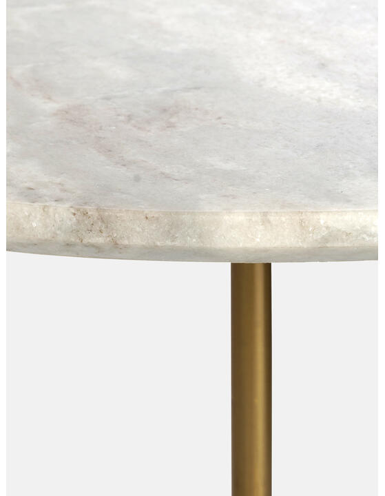 Fleet Side Table, Large/Low, Brown Marble - Soho Home