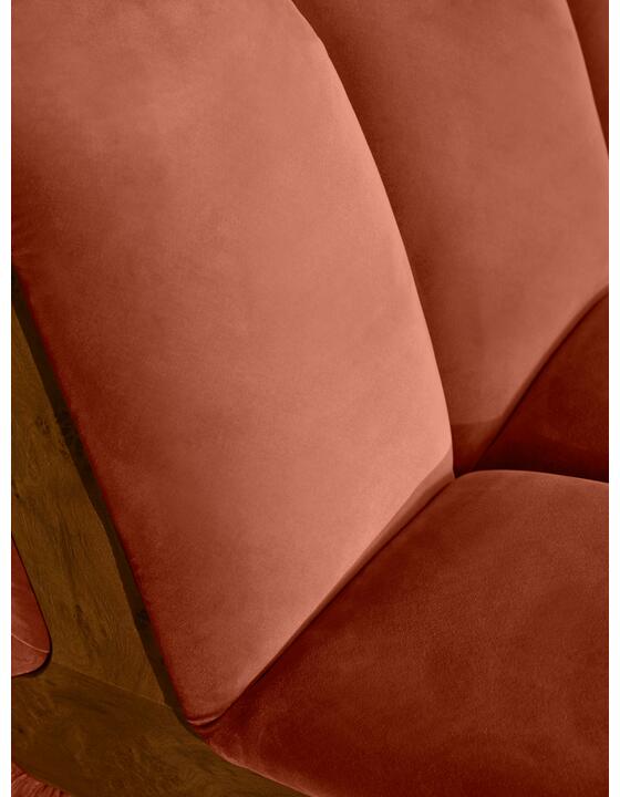 Noelle Modular Armchair, Velvet Rust - Soho Home