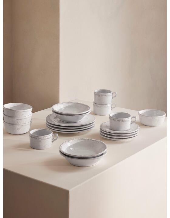 Hillcrest White 20 Piece Dinnerware Set - Soho Home