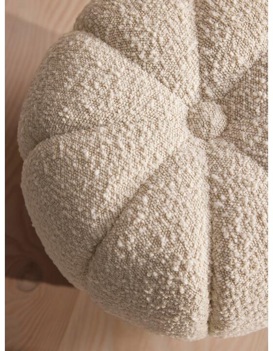 Sofia Footstool, Boucle, Natural - Soho Home