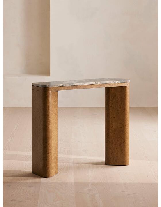 Tiber Console Table, Brazilian Quartzite - Soho Home