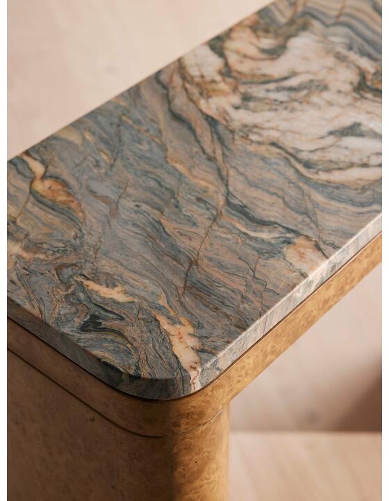 Tiber Console Table, Brazilian Quartzite - Soho Home