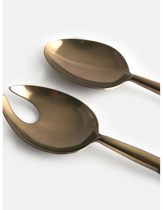 Cresswell Black Mango & Antique Bronze Serving Set - Soho Home