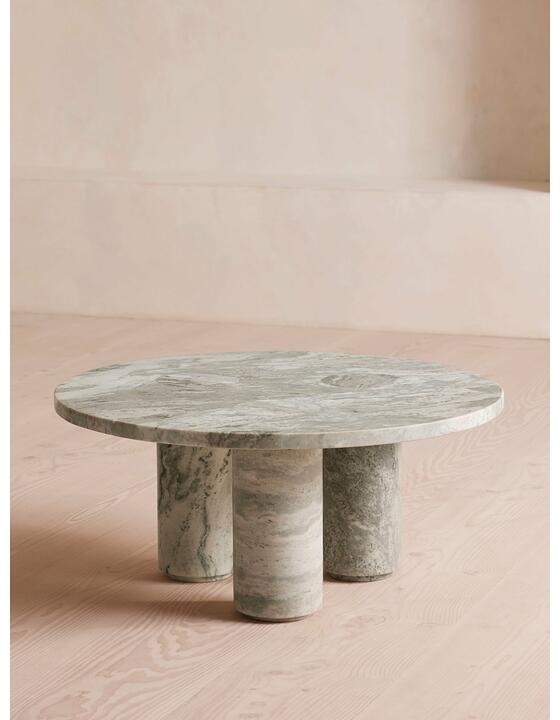 Tisbury Coffee Table, Terra Bianca Marble - Soho Home