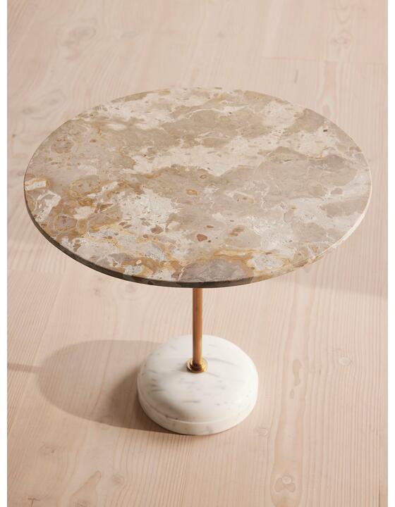 Fleet Side Table, Large/Low, Kapri Marble - Soho Home