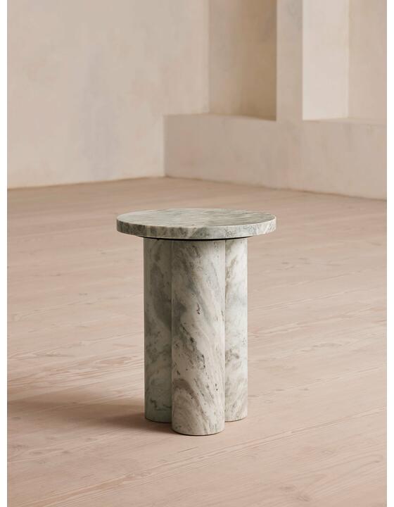 Tisbury Side Table, Terra Bianca Marble - Soho Home