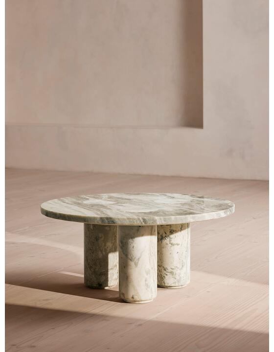 Tisbury Coffee Table, Dark Terra Bianca Marble - Soho Home