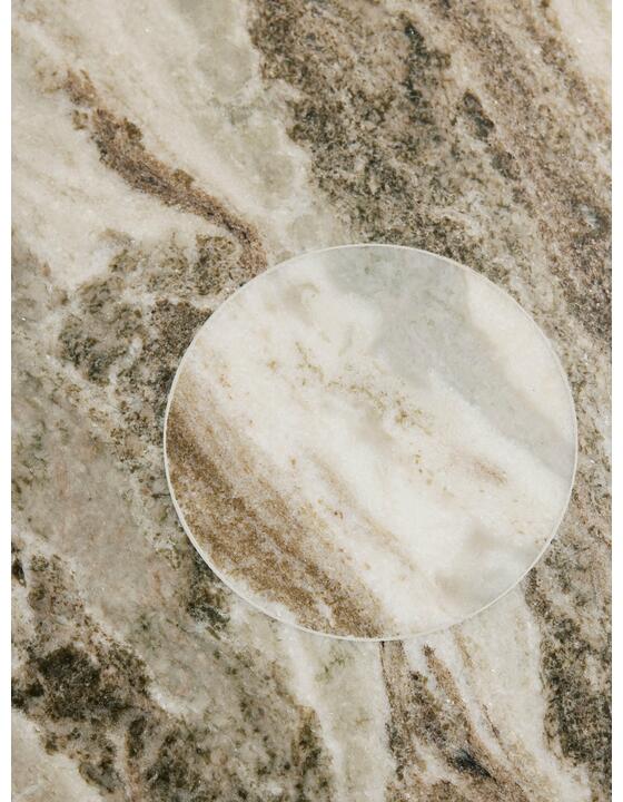 Tisbury Coffee Table, Dark Terra Bianca Marble - Soho Home
