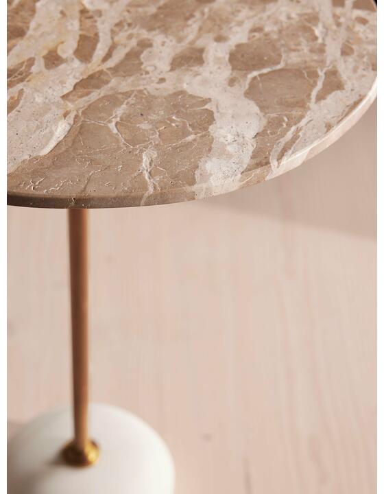 Fleet Side Table, Medium/Mid Height, Kapri Marble - Soho Home