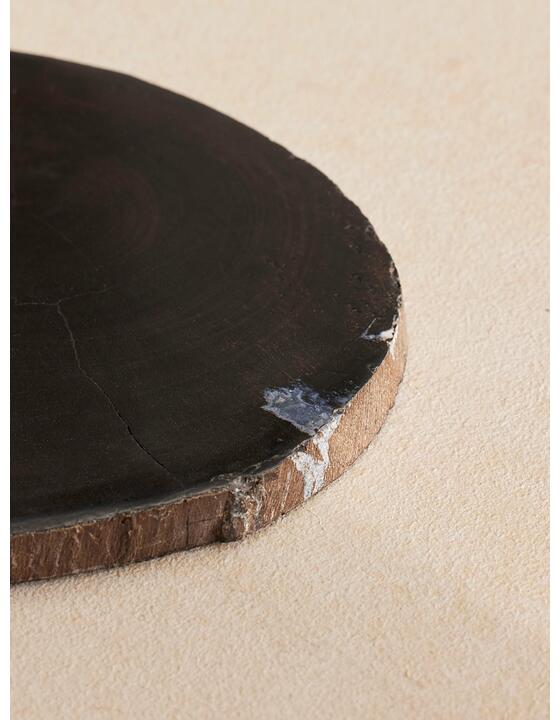 Balfern Petrified Wood Coasters, Black, Set of Four - Soho Home