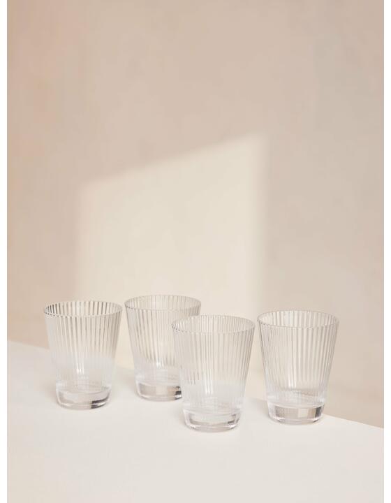 Fluted Water Glass, Set of Four - Soho Home