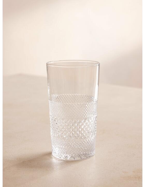 Huxley Cut Crystal Highball Glass, Set of Four - Soho Home
