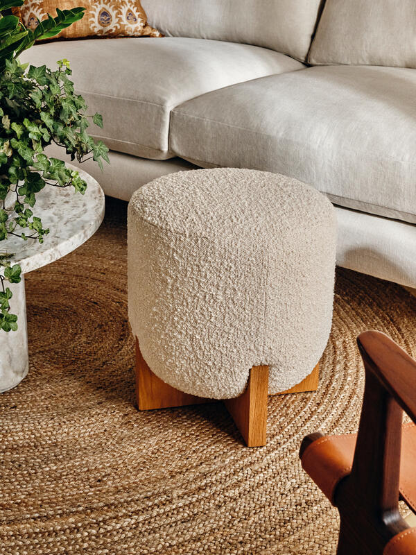 Ottomans & Footstools | Leather, Velvet & Linen | Soho Home