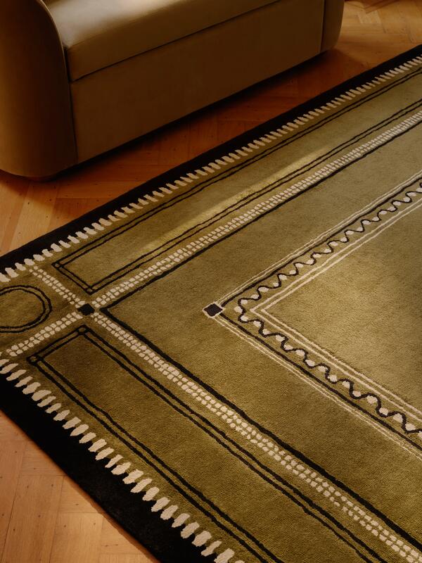 Raya Rug, Rust, 20 x 30cm (Swatch) - Soho Home