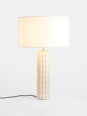 Finn Table Lamp, White - Soho Home