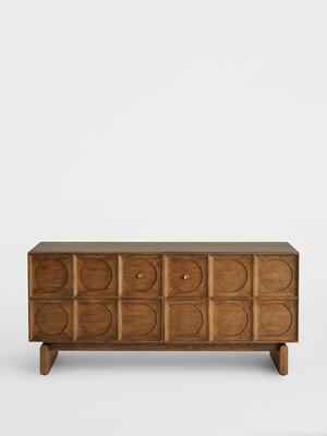 Marcel Media Unit, Medium Oak - Soho Home