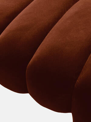 Willis Bench, Velvet, Rust - Soho Home