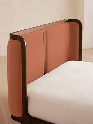 Belsa Bed, California King, Velvet, Antique Rose, US - Soho Home