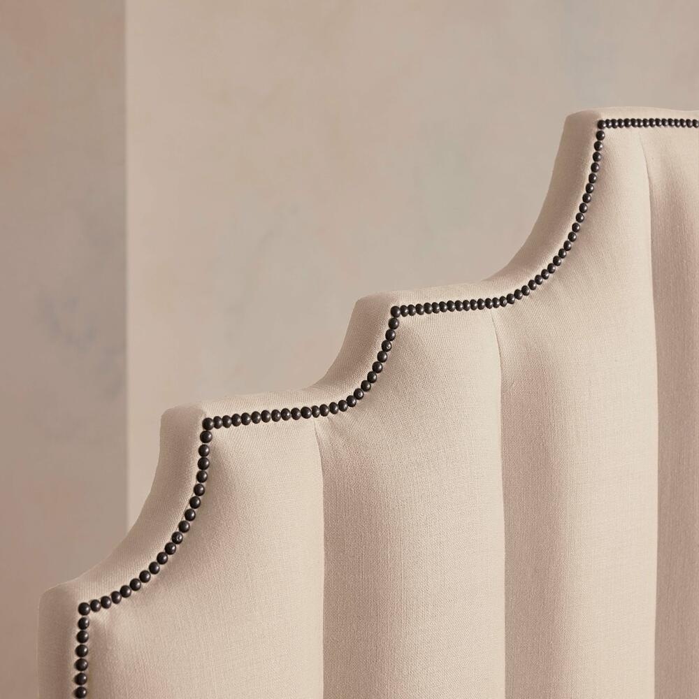 Gerrard Bed, Double, Linen, Bisque - Soho Home