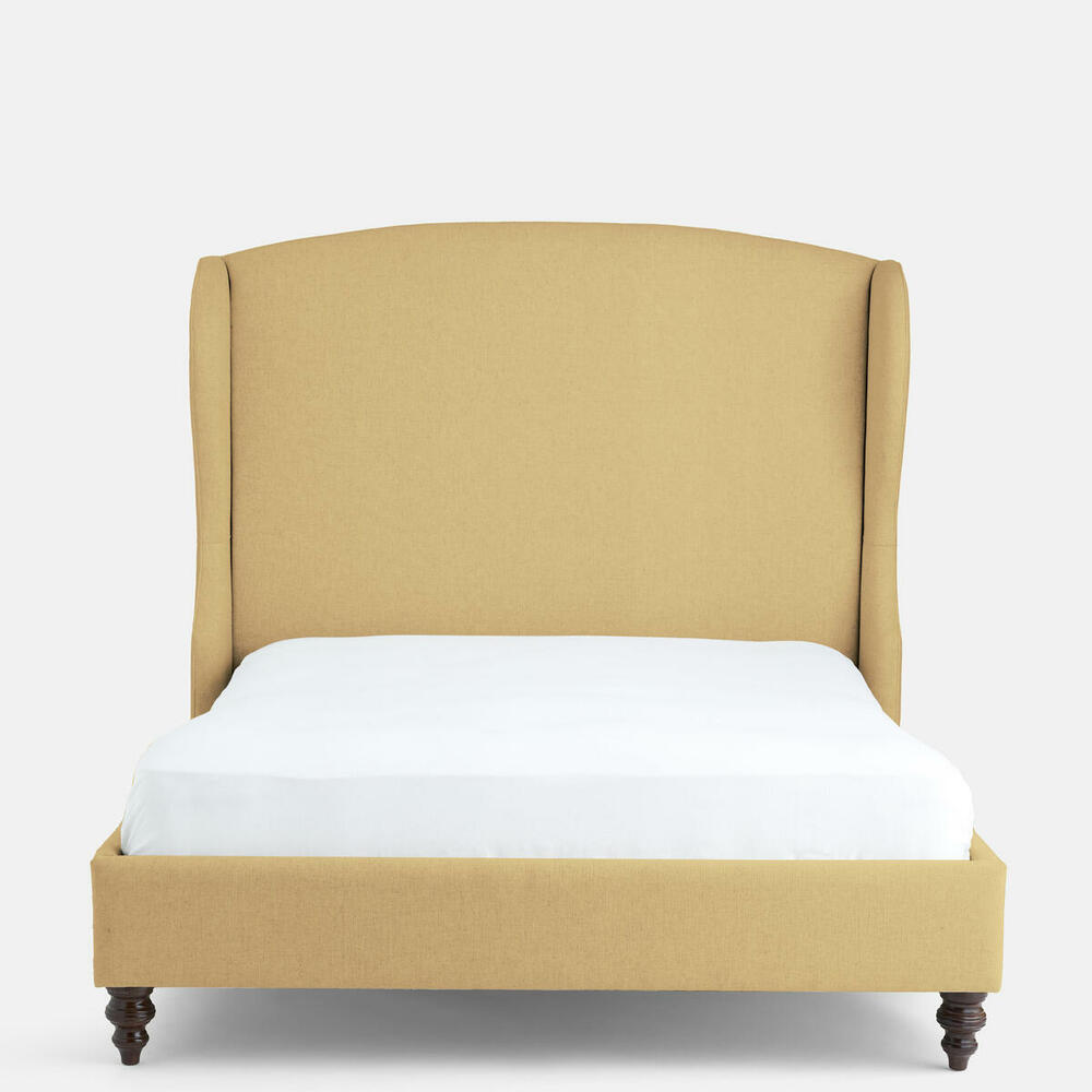 Rivas Bed, Double, Linen Antelope - Soho Home