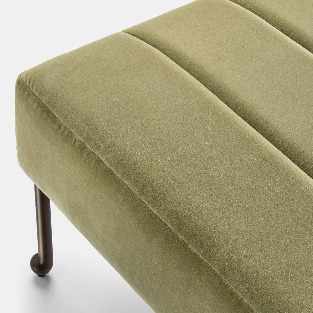 Poppy Bench, Velvet, Lichen, US - Soho Home
