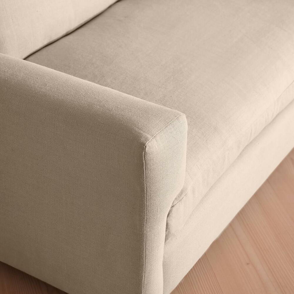 Mossley Four Seater Sofa, Linen, Bisque - Soho Home