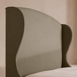 Rivas Bed, Double, Linen, Sage - Soho Home